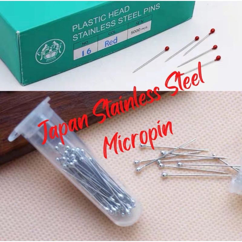 30pcs stainless steel Japan Micropin Hijab pin Crown Fox pin Pin Tudung ...