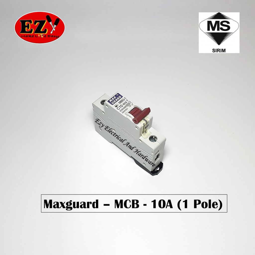 MAXGUARD MCB 6A-32A 1 POLE (SIRIM APPROVED) MINIATURE CIRCUIT BREAKERS | Shopee Malaysia