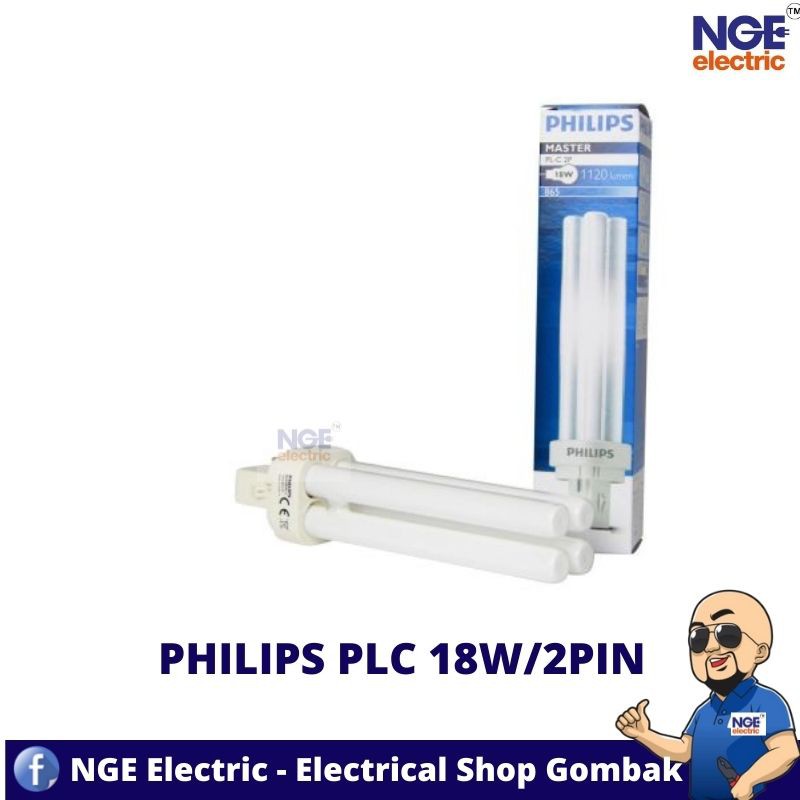 BULB| Philips PLC 18W 2P (MASTER) - 2-Pin 86/84/82 | Shopee Malaysia