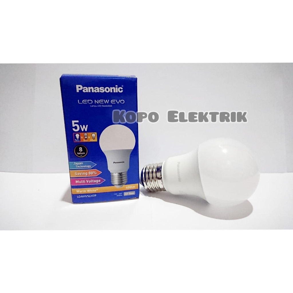 Led Bulb Panasonic New Evo 5 Watt | Shopee Malaysia