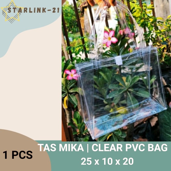 Clear Mica Bag | Transparent Bag | Bridesmaid Goodie Bag 25x10x20 ...