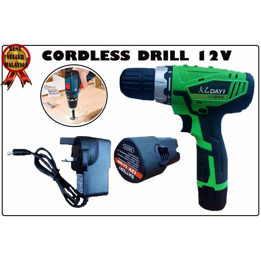 Power Tools Hardware Cordless Drill 12V Rechargeable Hand Drill ...