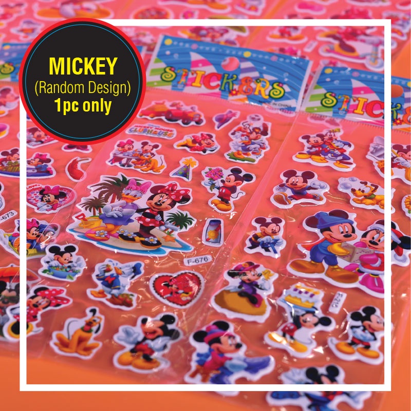 3D cartoon sticker for kids sticker budak frozen spiderman birthday ...