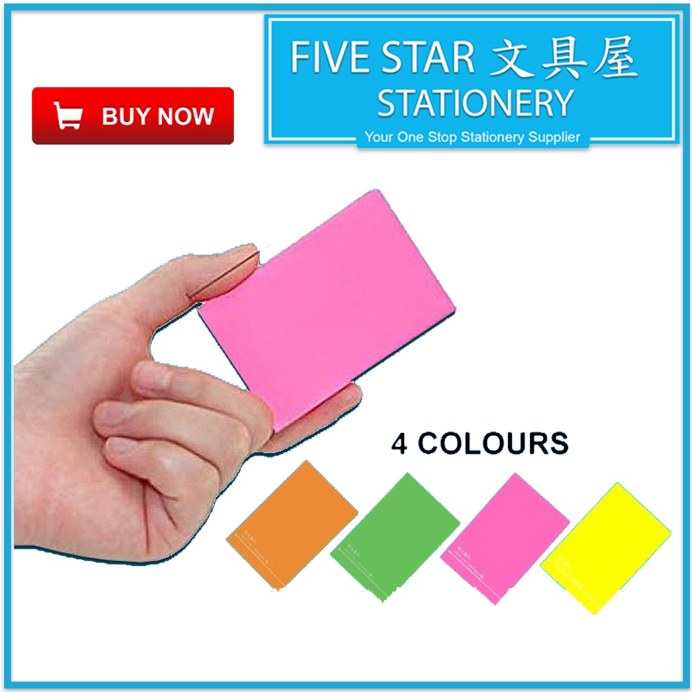 fivestra2u Sticky Note 2" X 3" Memo Pad Self Adhesive Stick Note ...