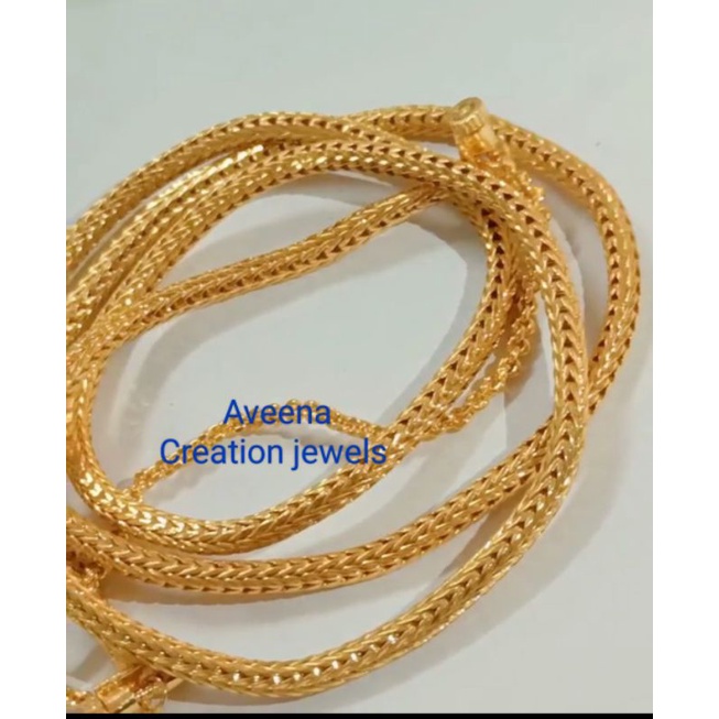 Pinnal Thali Kodi 3 pawn size Gold Plated ( not 916) | Shopee Malaysia