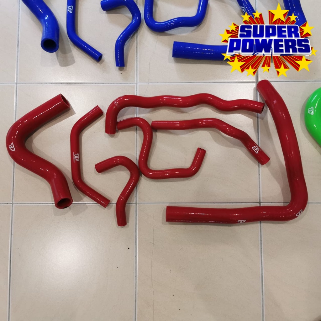 SILICONE 5LAYER RADIATOR HOSE FULL SET ORIGINAL TF THAILAND - PERODUA ...