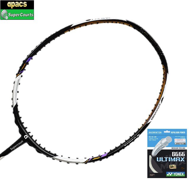 (Original) Apacs Pro Commander Install Yonex BG66 Ultimax String 4 ...