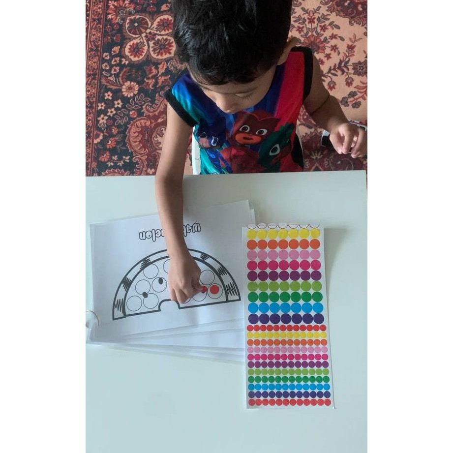 Do a Dot worksheet Montessori Early Learning Busy Book Toy Toddler ...