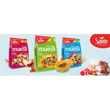 Sante Muesli 350g - Poland original 三特什锦多水果早餐燕麦片 即食营养谷物早餐 欧洲进口 | Shopee ...