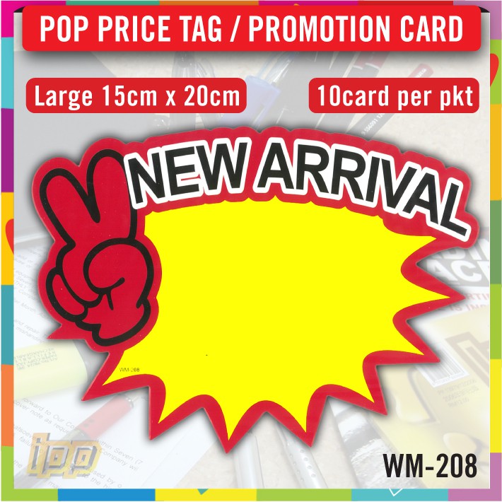 POP Price Tag Promotion Cards / Thumbs Up Pop Price Tags / Jualan Tag ...