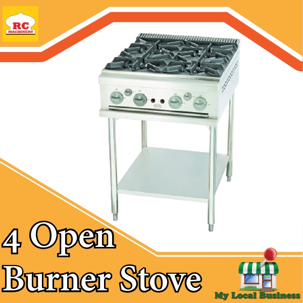 Open Burner Stove | 4 Open Burner Stove With Stand | Dapur Stainless ...
