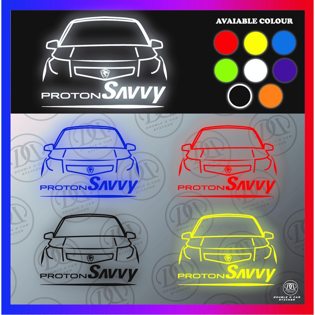 [Ready Stock]PROTON SAVVY NEW GENERATION SHAPE HIGH GRADE Sticker ...