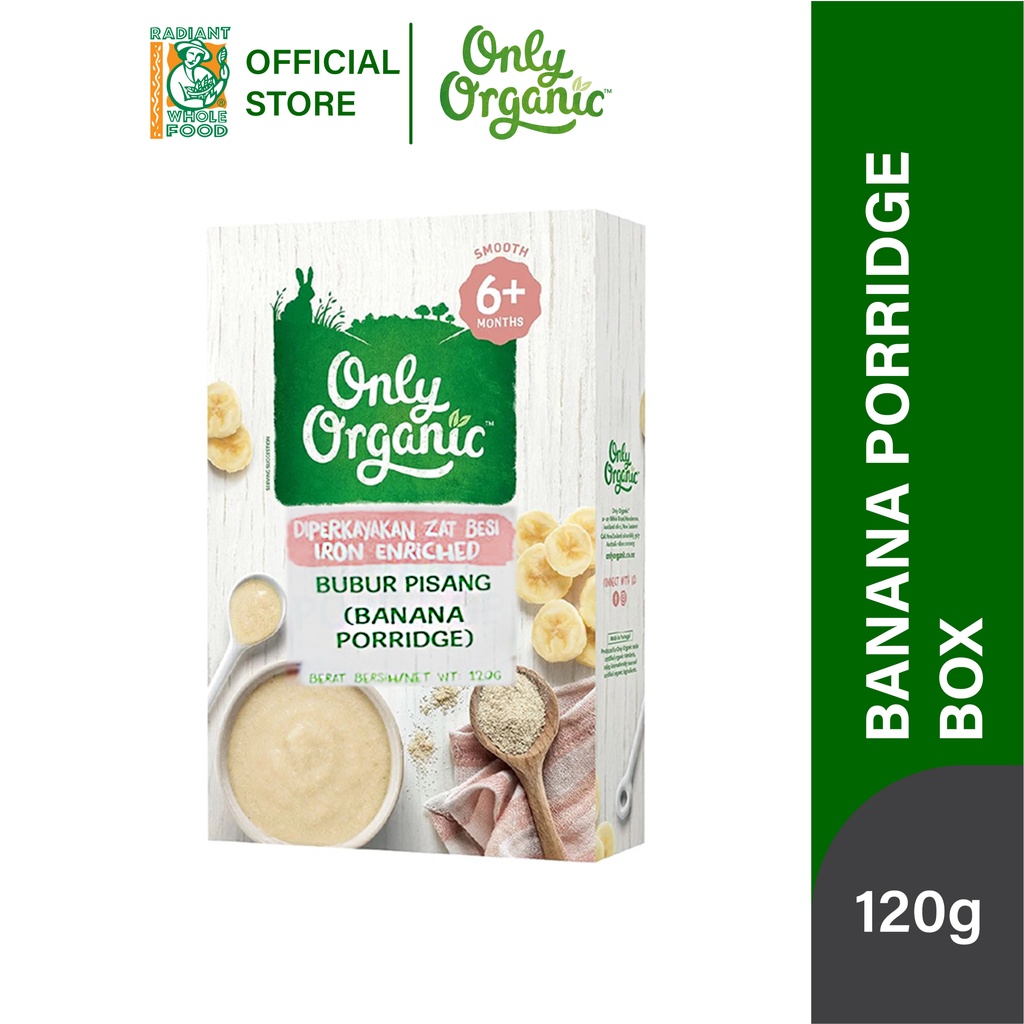 Only Organic Banana Porridge (120g/Box) | Shopee Malaysia