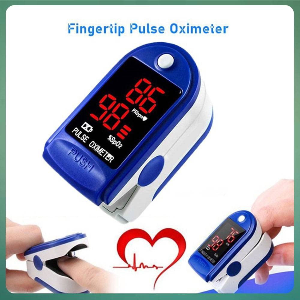 Portable Finger Oximeter Fingertip Pulse Oximeter Blood Pressure Heart ...