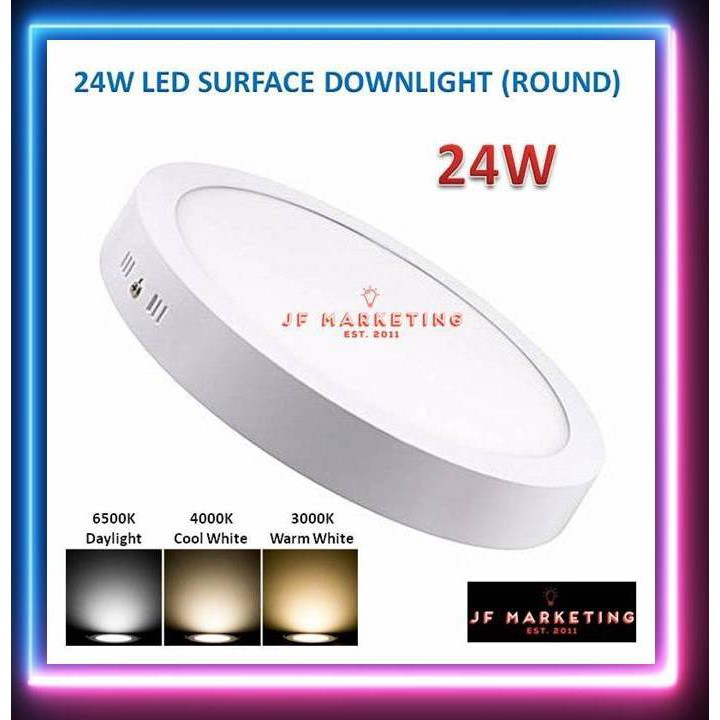 28W LED SURFACE DOWNLIGHT 12 INCH (ROUND) | Shopee Malaysia