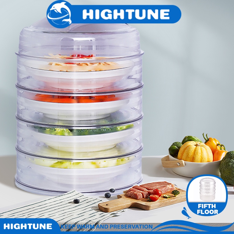 HIGHTUNE Multilayer Food Cover Transparent Stackable Food Insulation ...