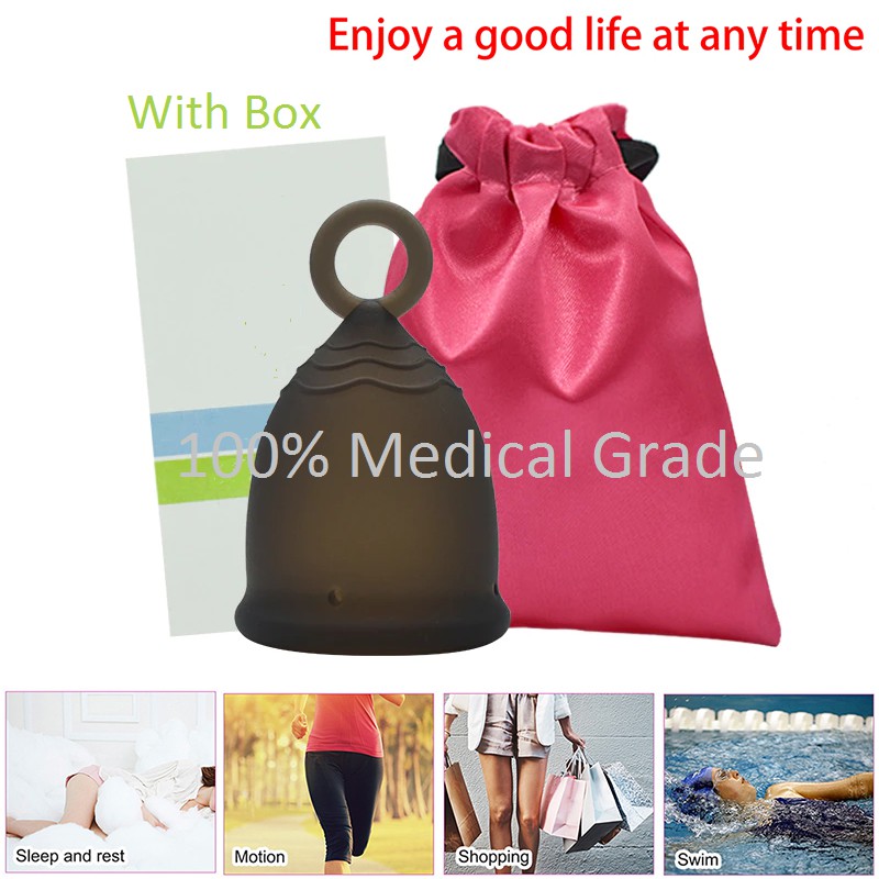 Anti Leaked Period Protection Medical Grade Ring Menstrual Cup lady Cup ...