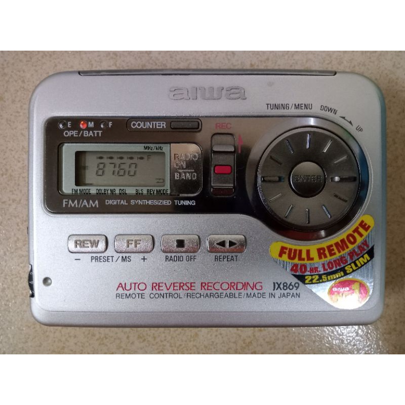 AIWA HS-JX869 WALKMAN RADIO CASSETTE PLAYER ( 2ND ) CAN USE | Shopee Malaysia