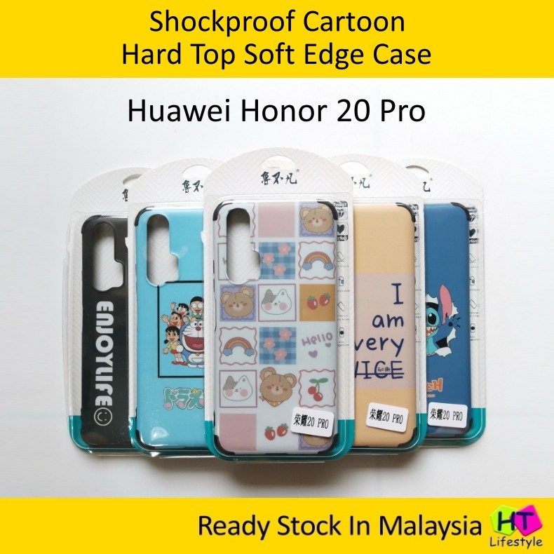 Huawei Honor 20 Pro Shockproof Cartoon Hard Top Soft Edge Case ( Random ...