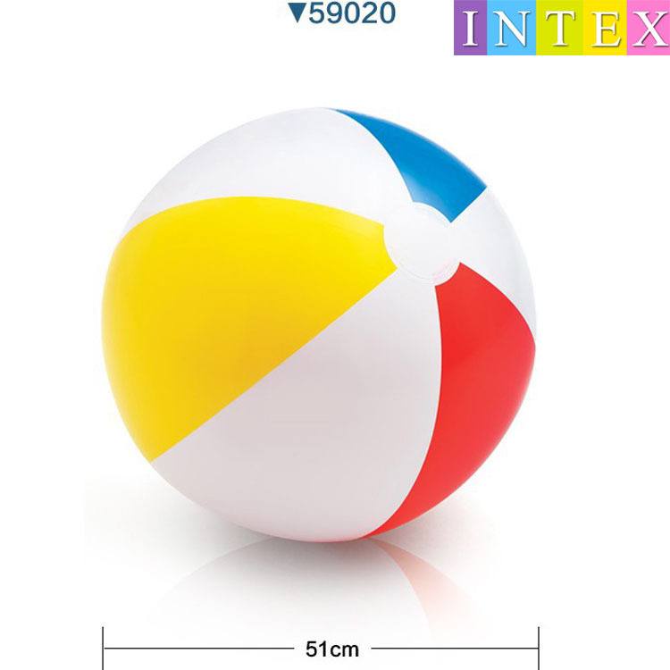 INTEX 59020 / 59030 51/61CM Glossy Panel Inflatable Ball Beach Ball ...