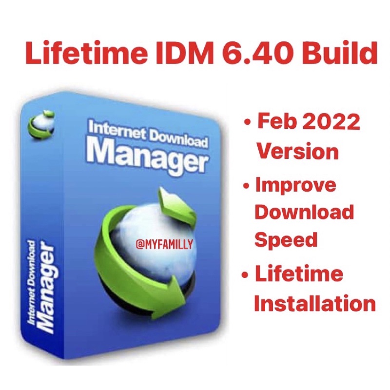 IDM Internet Download Manager 6.40 Build 11 Apr 2022 Version Full Version | Shopee Malaysia