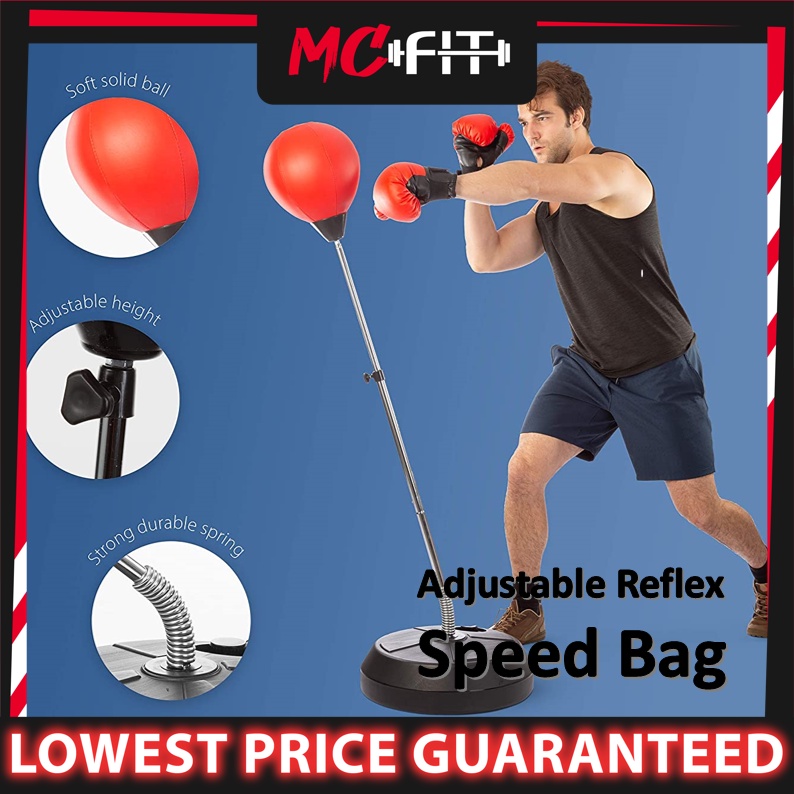 MCFIT Adjustable Vertical Velocity Ball Boxing Sandbag Bag Sports Goods ...
