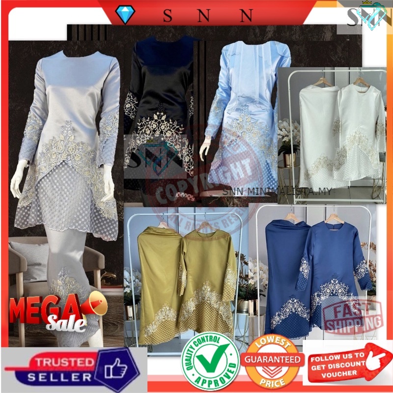 💎SNN S-XL QASEH EXCLUSIVE 🌹 KURUNG DUCHESS SATIN BAJU KURUNG MODEN TUNANG KURUNG NIKAH KURUNG ...