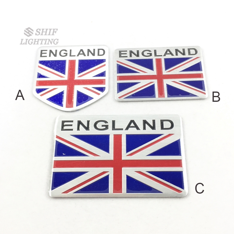 1 x Aluminum UK National Flag England Logo Car Auto Emblem Badge ...