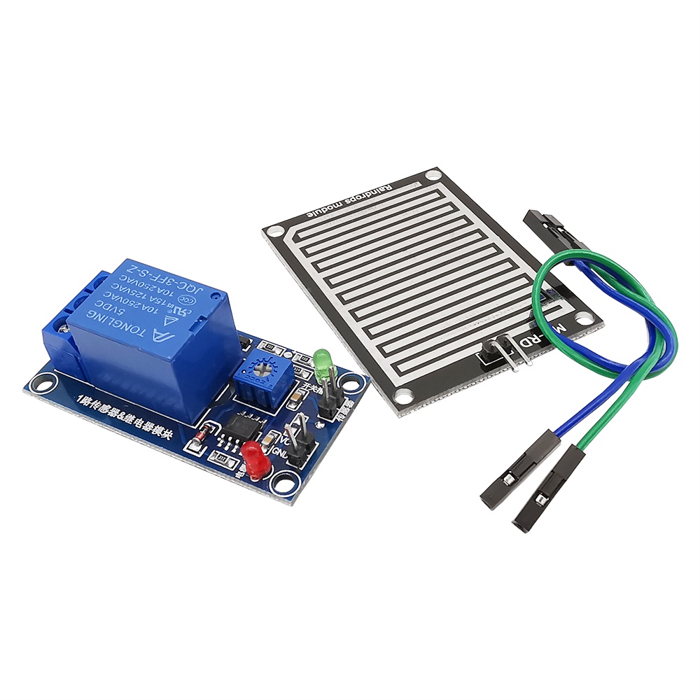 1Pcs DC Rain Water Sensor Relay Module Set 1 Channel 5V 12V Relay Rain ...