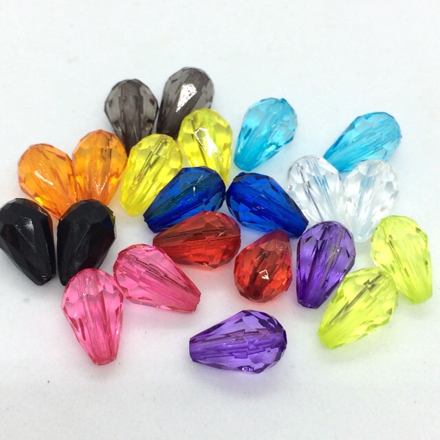Manik Acrylic Transparent Teardrop (25gm+-) 848# | Shopee Malaysia