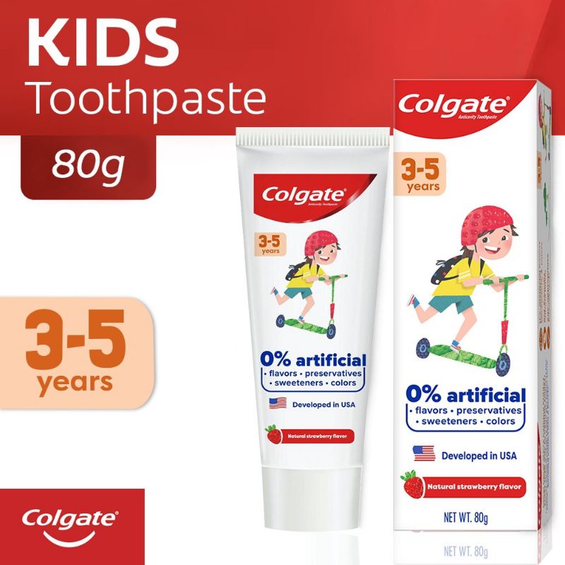 🔥GENUINE🔥Colgate Kids 0% Artificial Toothpaste 600ppm Fluoride 3-5 ...
