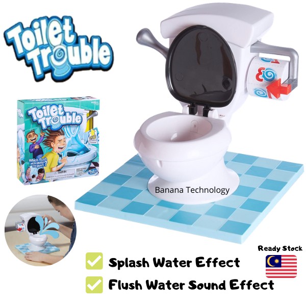 Toilet Trouble Hilarious Board Game Flush Sound Effects Kids Children ...