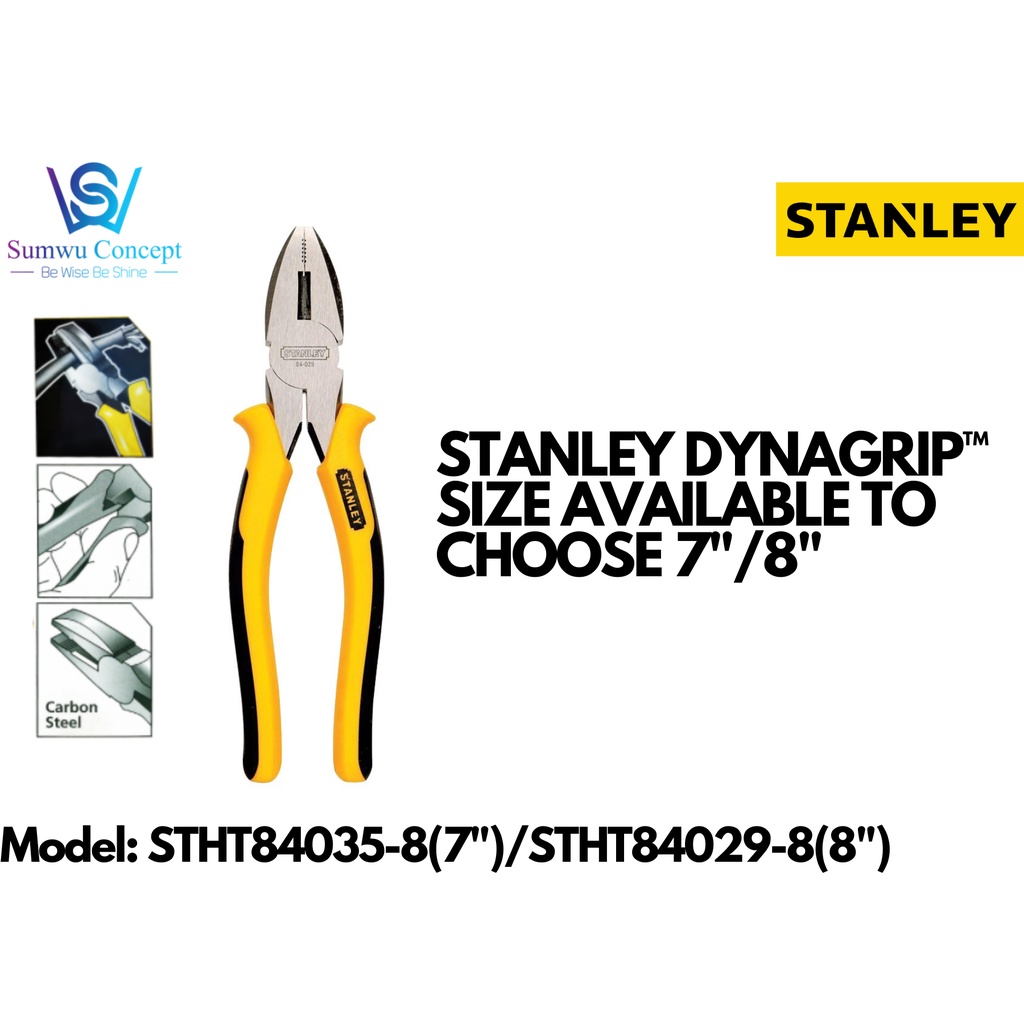 STANLEY DYNAGRIP Linesman Plier/Combination Plier 7"/8" (Model ...