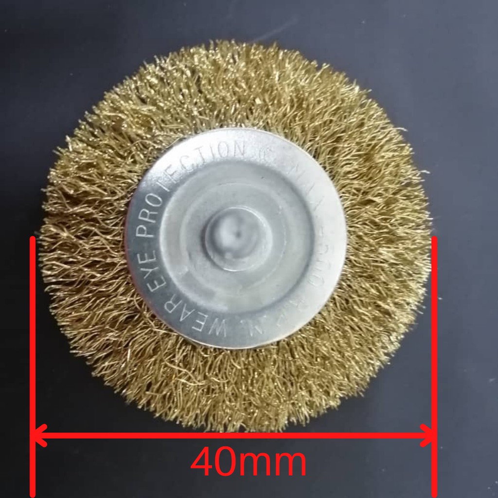Brass Wire Wheel Brush 40mm,50mm,65mm (Malaysia) | Shopee Malaysia