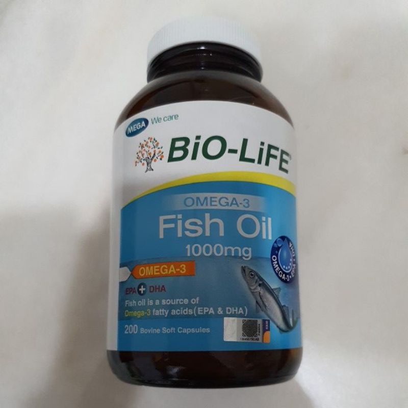 Bio-Life Fish Oil 1000mg Soft Capsules 200s (Expiry Date:12/2025 ...