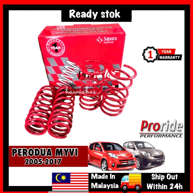SPRING SPORT PERODUA MYVI STANDARD AND SE ADVANCE PRORIDE Fast Shipping ...