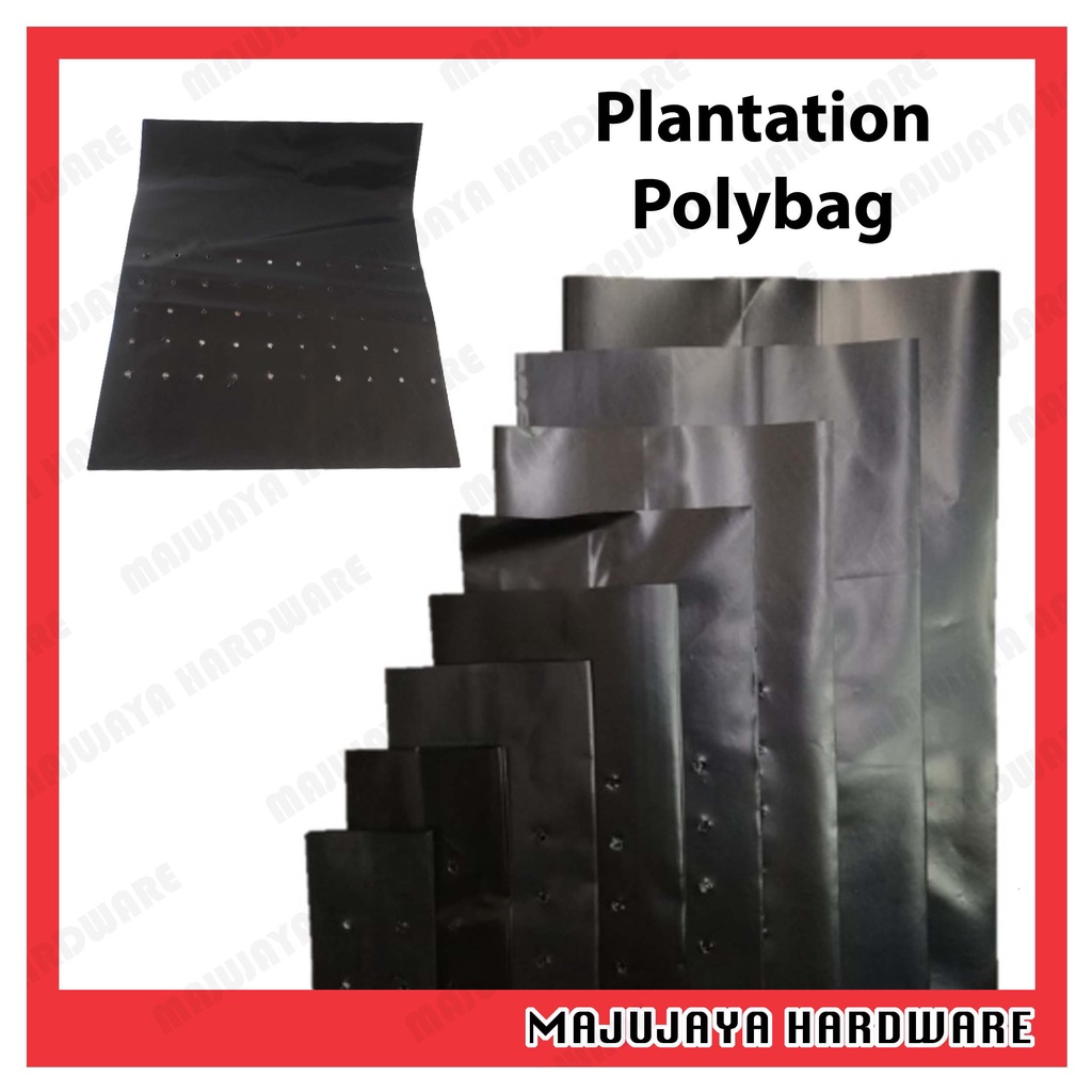 1 Pcs UV Protection Poly Bag Tebal/ Polybag/ Nursery Plantation Plastic ...