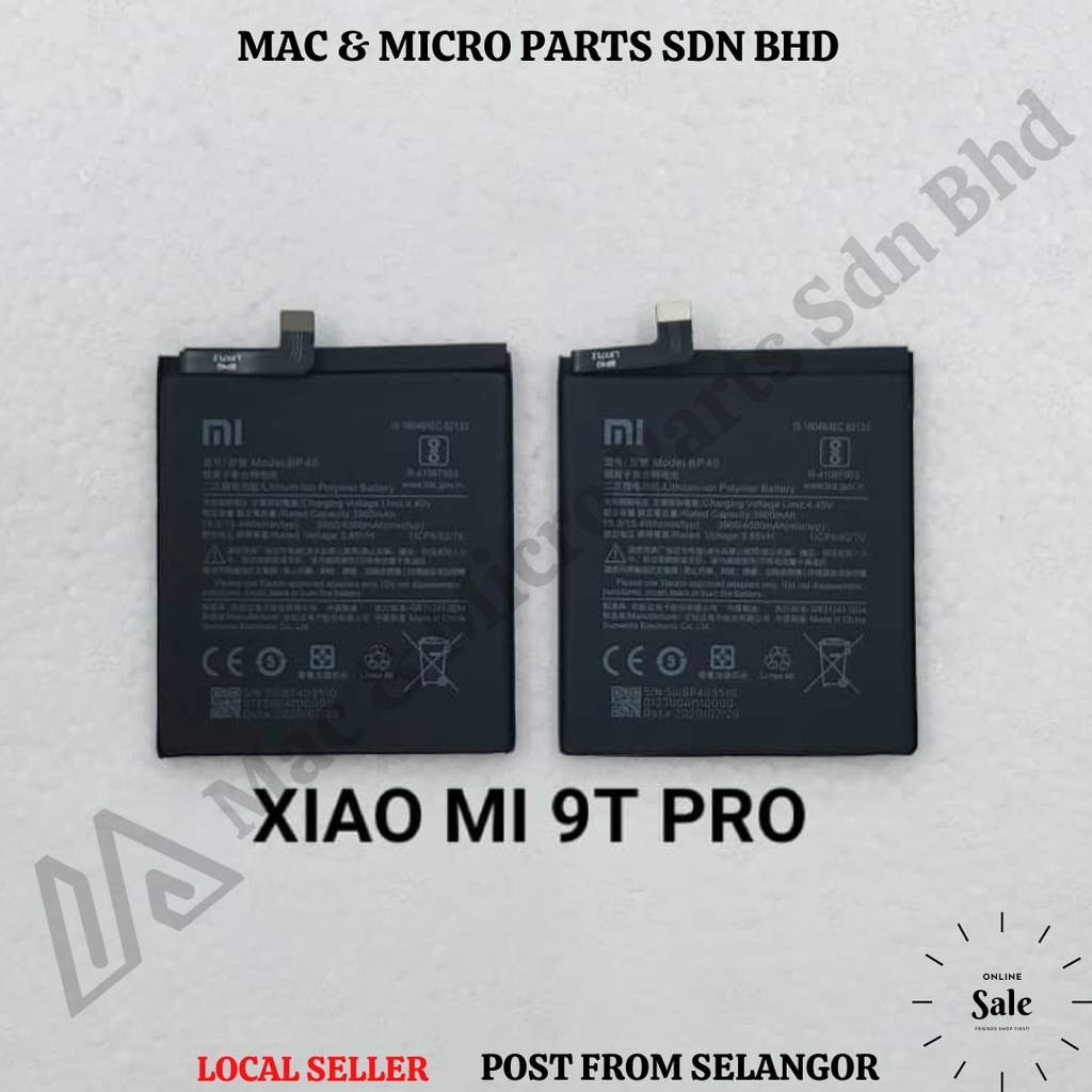 MG BRAND ORIGINAL 9T PRO BATTERY MODEL BP40 (4000mAh) | Shopee Malaysia