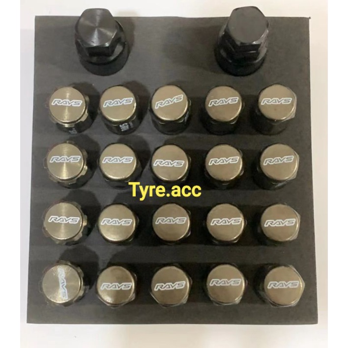 RAYS Racing Nut & Lock (Tayar Nut Panjang) Wheel Nut Sport Rim (Nut ...