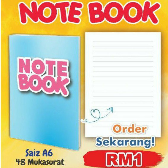 Buku Nota Kecil Note Book Size A6 | Shopee Malaysia