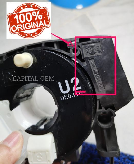 25567-EV06E NISSAN AIRBAG SPIRAL CLOCK SPRING NAVARA LIVINA LATIO ...