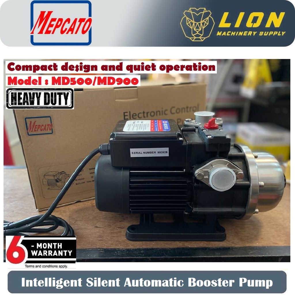 MEPCATO 500Watt/800Watt Intelligent Silent Automatic Booster Pump MD500 ...