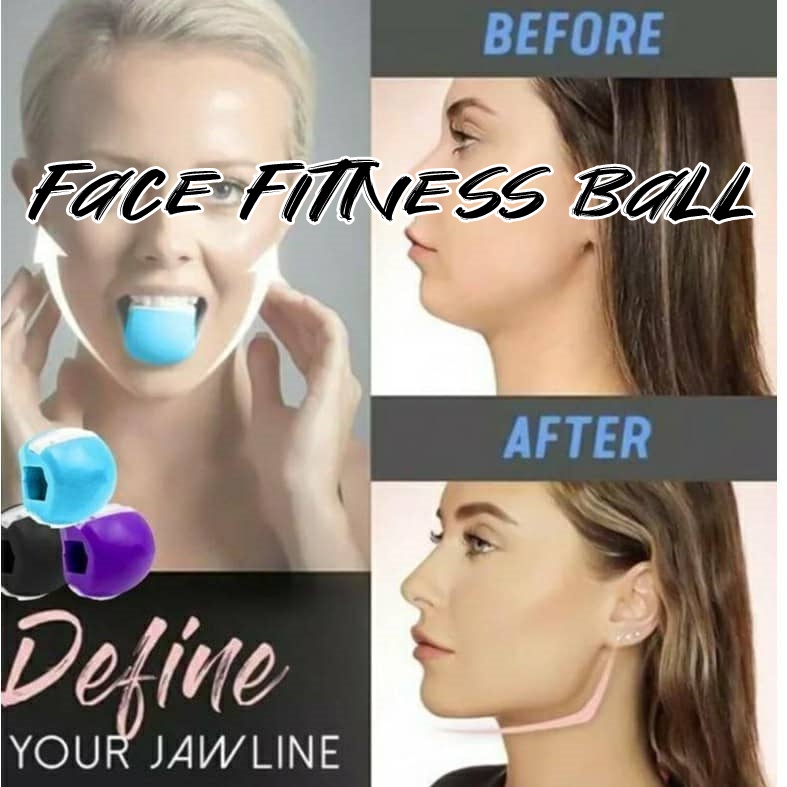 HAPPYPAL Face Fitness Yoga Ball JAWZSIZE Facial Toner Anti-Wrinkle Jaw ...