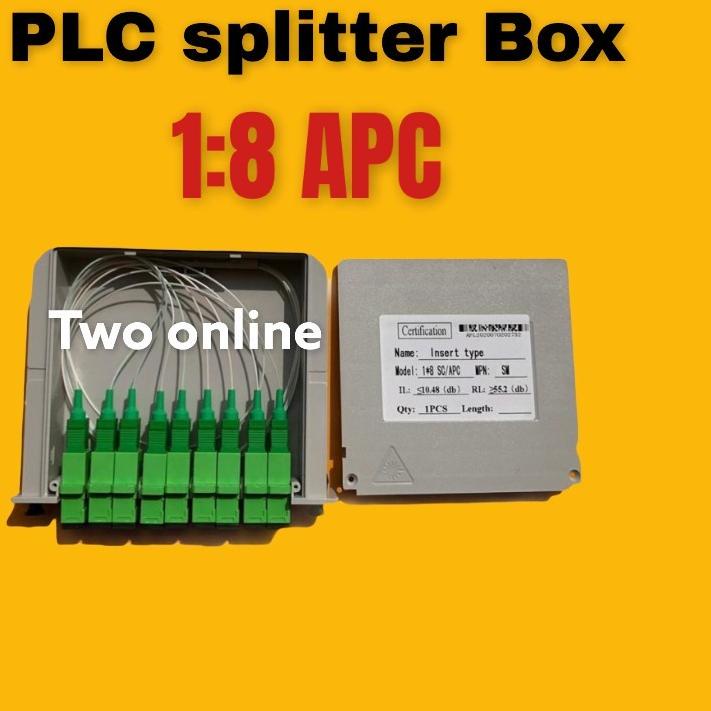*Hot* Passive Splitter PLC BOX FO 1:8 SC UPC Fiber Optic Passive ...