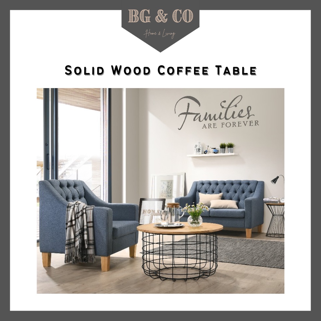 RODY Round Coffee Table Modern Round Table Meja Coffee Meja Kopi Ruang ...