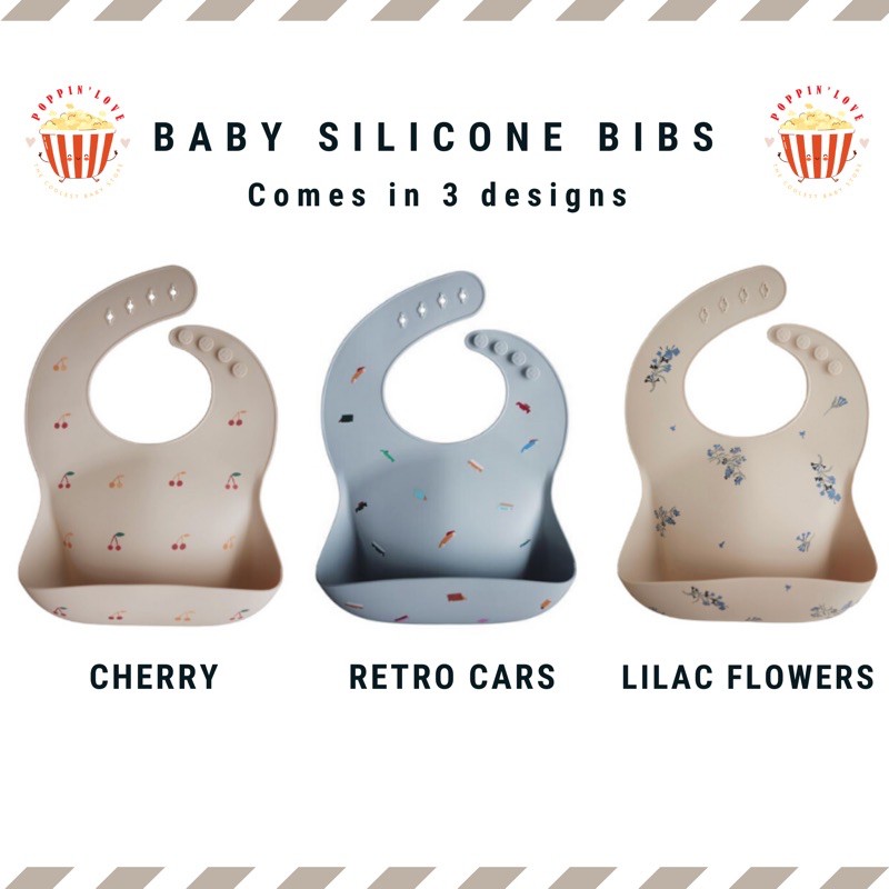Baby Silicone Bibs for Feeding Led Weaning Adjustable Comfy Waterproof ...