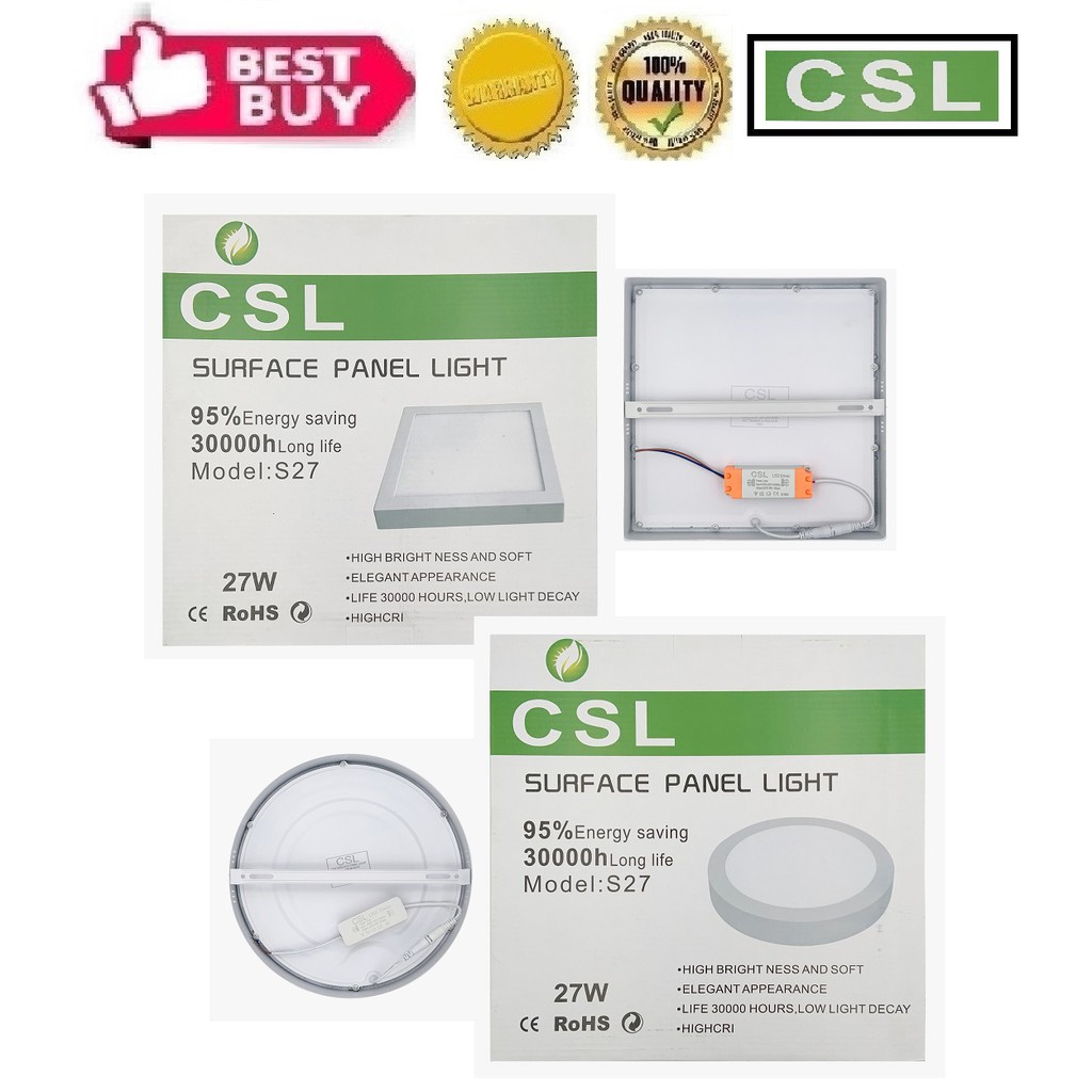 [27W] LED Surface Downlight - (AC85-265V) (11"/280mmx28mm) (Daylight ...