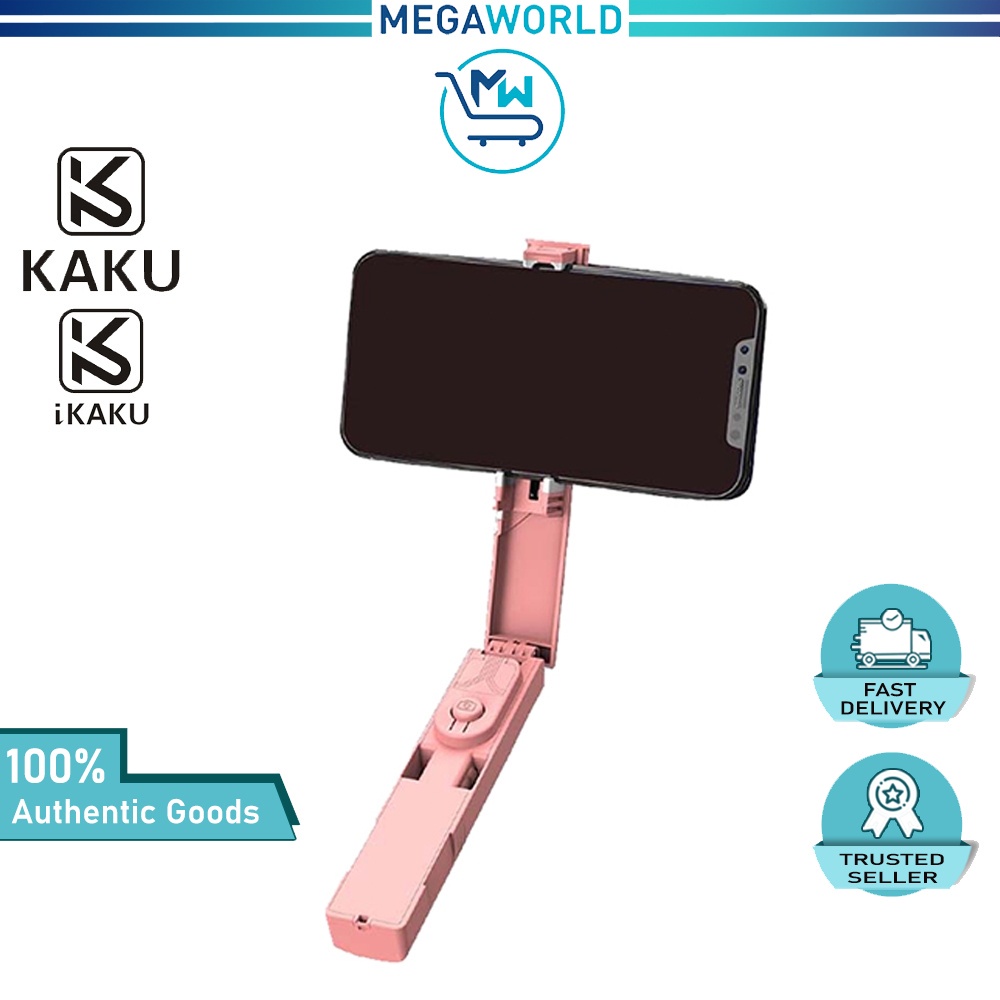IKAKU KAKU KUPAI Selfie Stick Bluetooth Remote Control Button Foldable ...