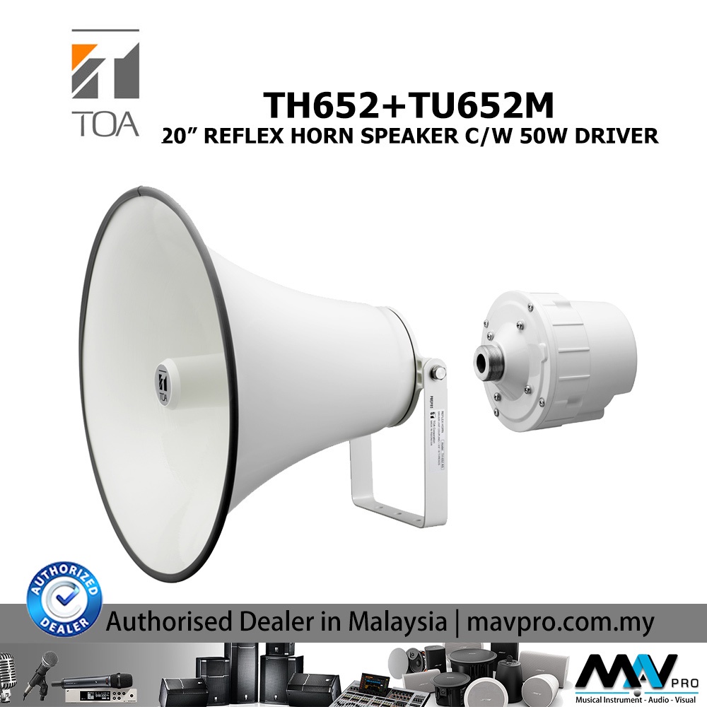TOA TH652 Horn Speaker with TU652M 50W Driver Unit - Set | Shopee Malaysia