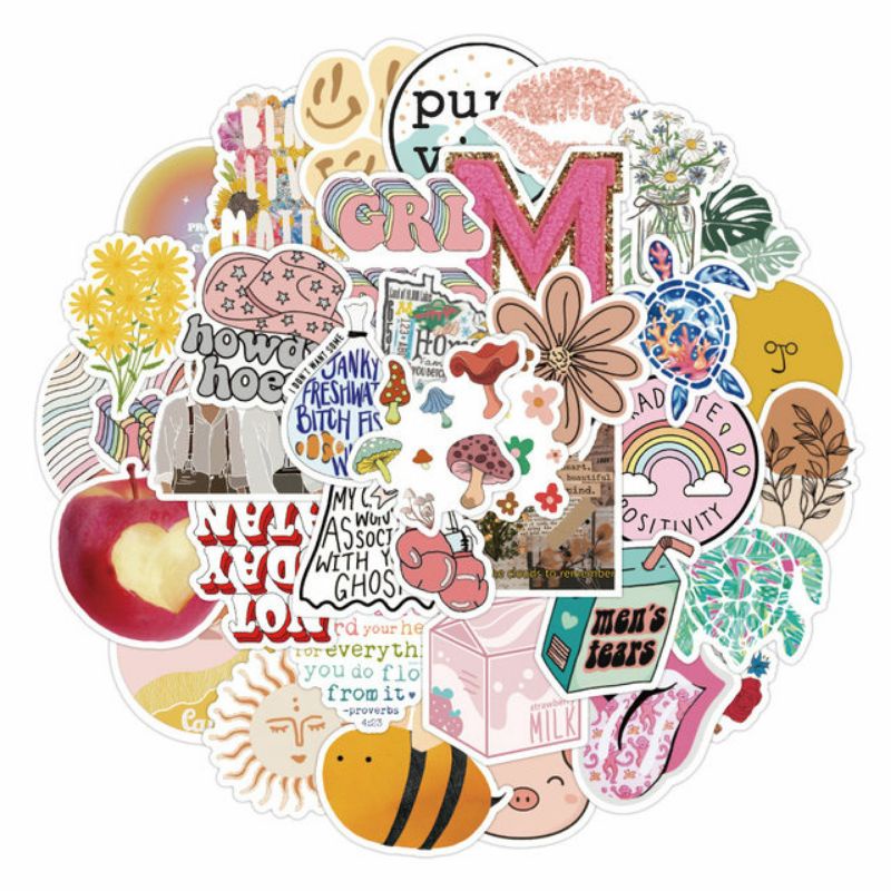 Aesthetic Pack Style Stickers 260239- Cool CUTE Laptop Aesthetic ...